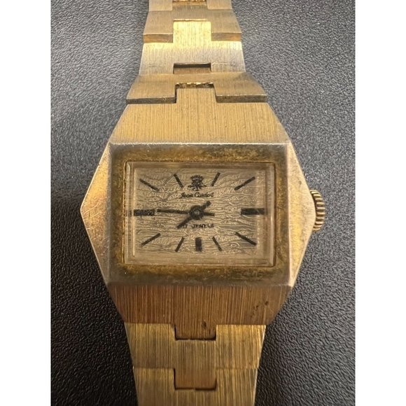 Jean Cardot | Accessories | Vintage Jean Cardot Analog Watch Gold Tone ...